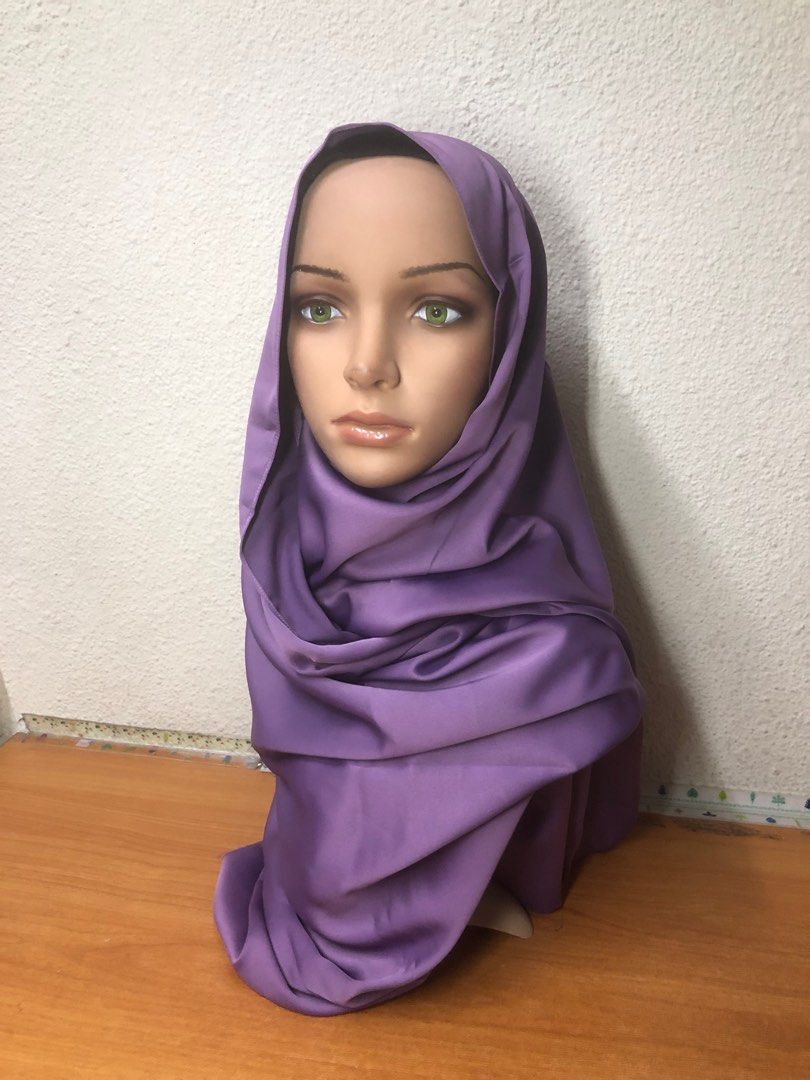 Tailor-made maxi snood tudung, Women's Fashion, Muslimah Fashion ...