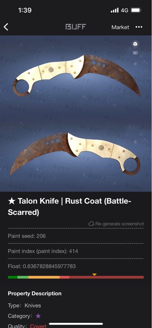 Talon Rust Coat Battle Scarred, Video Gaming, Gaming Accessories, In ...