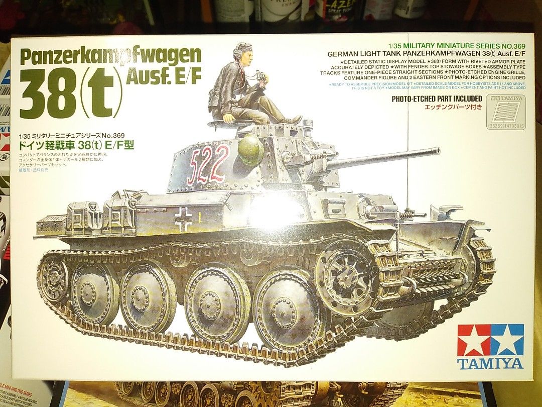 Tamiya Panzerkampfwagen 38(t) military model kit tank, Hobbies & Toys ...