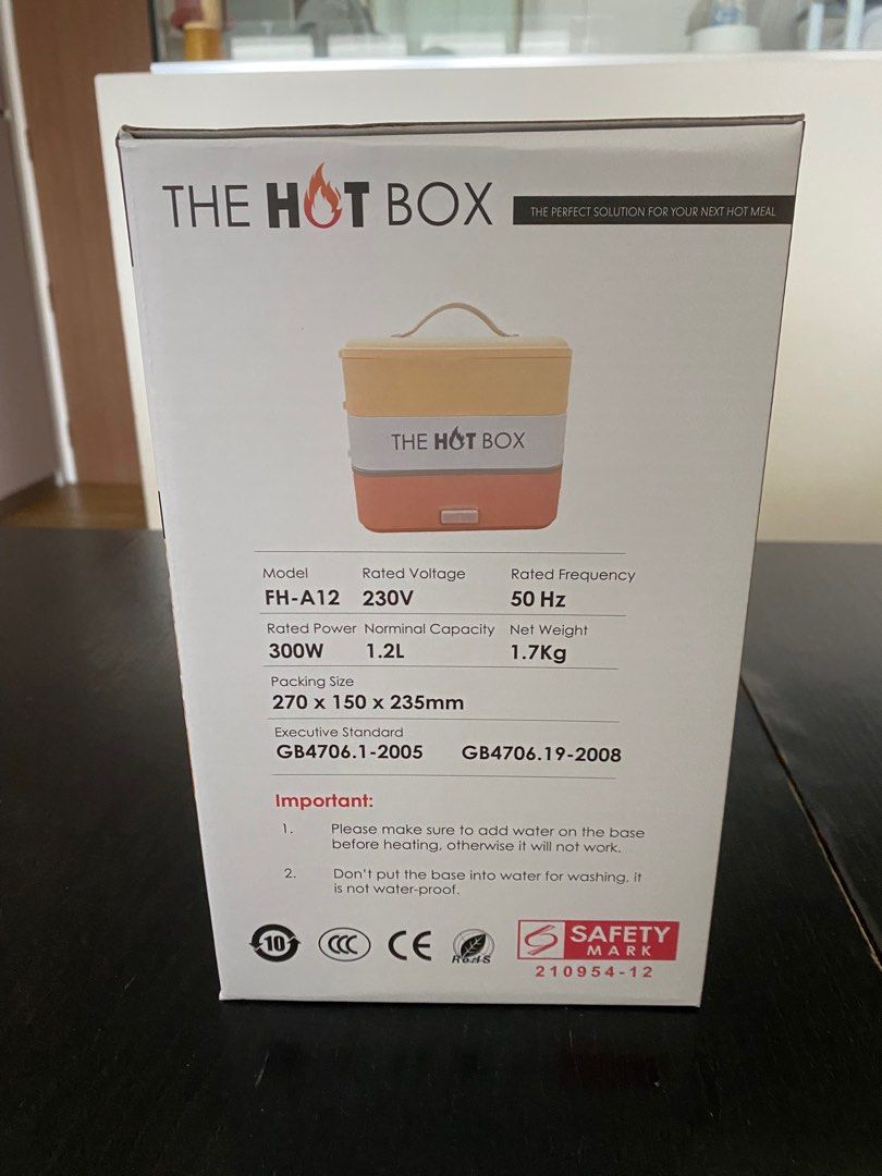 The Hot Box Electric Lunch box, TV & Home Appliances, Kitchen ...