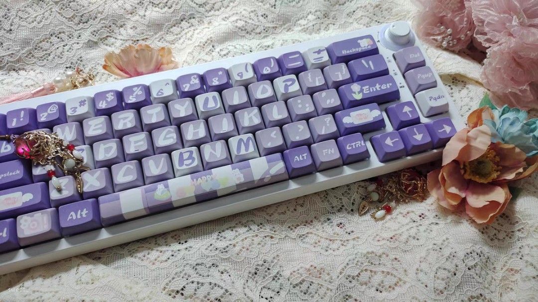 TM680 WHITE RGB TRI MODE Mechanical Keyboard tom68, Computers & Tech ...