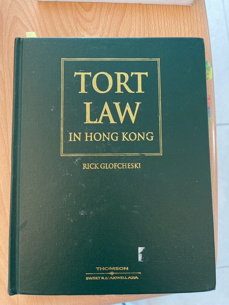 Tort law in Hong Kong 2002, 興趣及遊戲, 書本 & 文具, 教科書 - Carousell