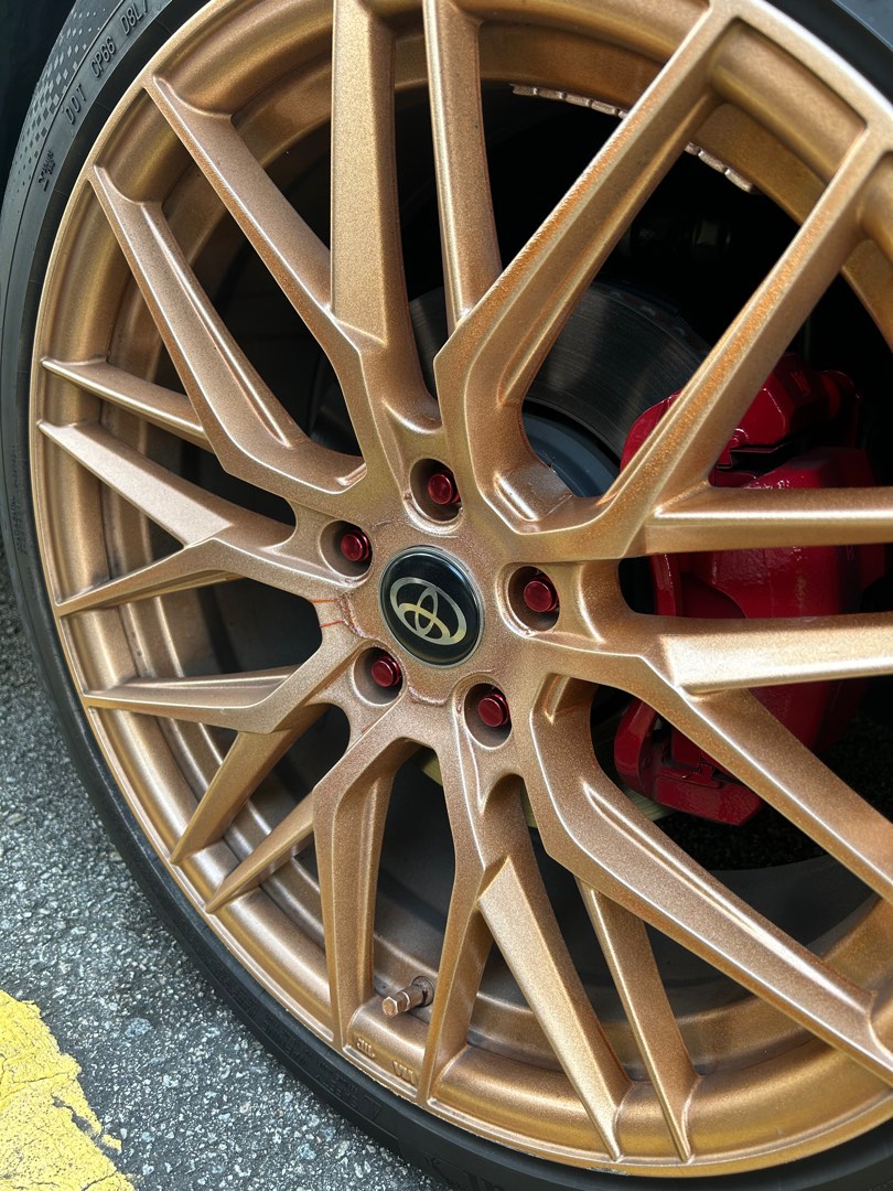 Toyota sport rims, Car Accessories, Tyres & Rims on Carousell