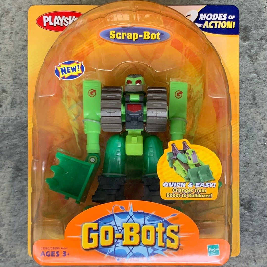Transformers Strong-Bot, Scrap-Bot & Buzzer Bot Go-Bot series Basic Class by Playskool 2003/4 ...