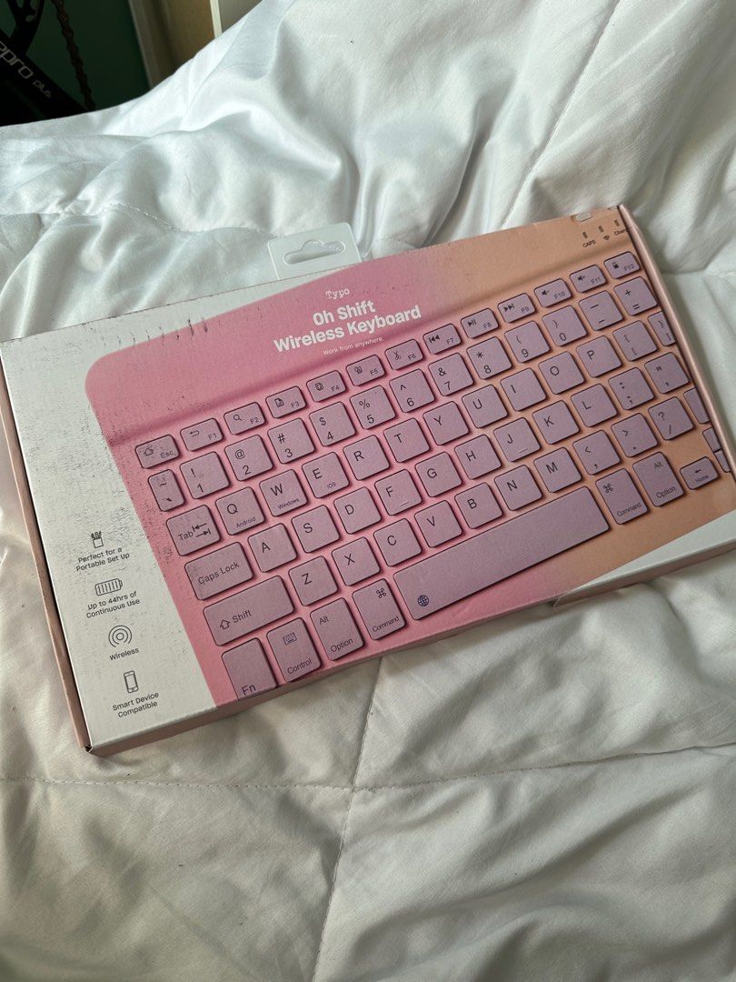 TYPO Oh Shift Wireless Keyboard IN pink Gradient, Computers & Tech ...