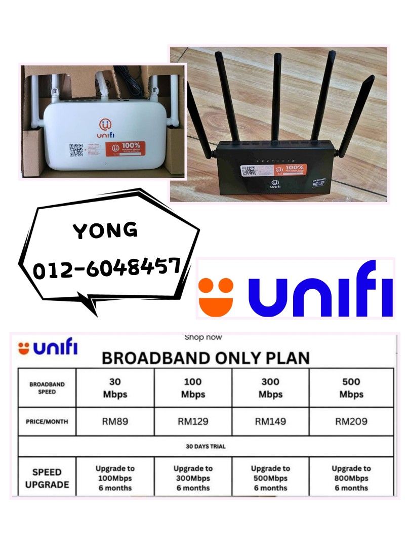Unifi home internet, Computers & Tech, Parts & Accessories, Computer Parts on Carousell