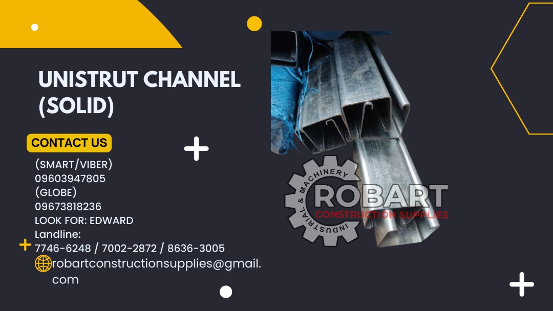 unistrut channel (solid), Commercial & Industrial, Construction ...