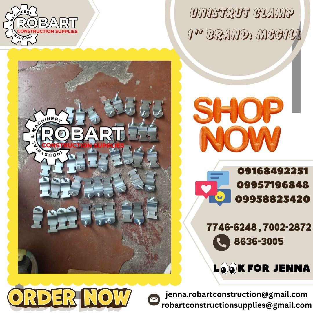 unistrut clamp 1'' ( mcgill ), Commercial & Industrial, Construction ...