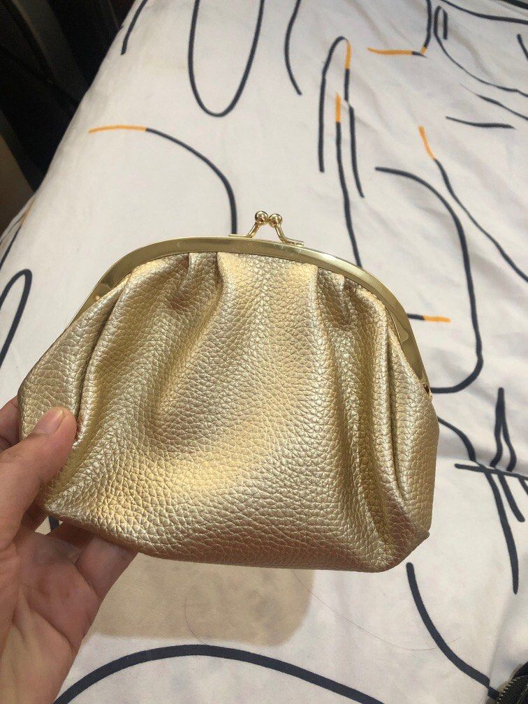 Victoria's Secret Gold Coin Purse Clutch, Women's Fashion, Bags ...