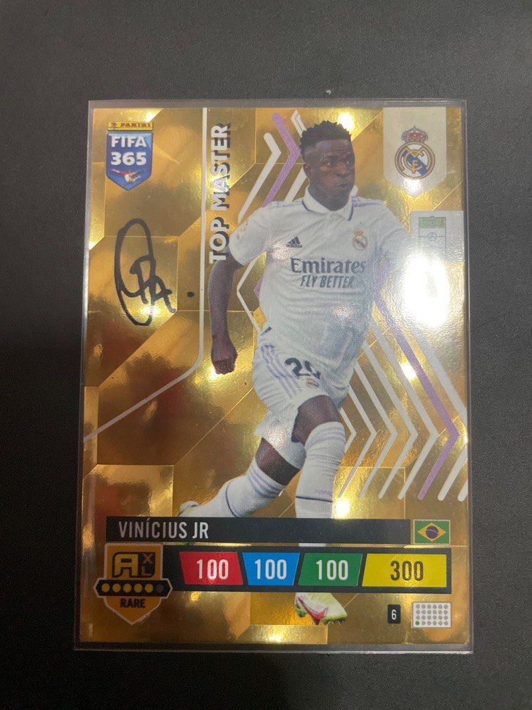 Vinicius jr signature card, Hobbies & Toys, Toys & Games on Carousell