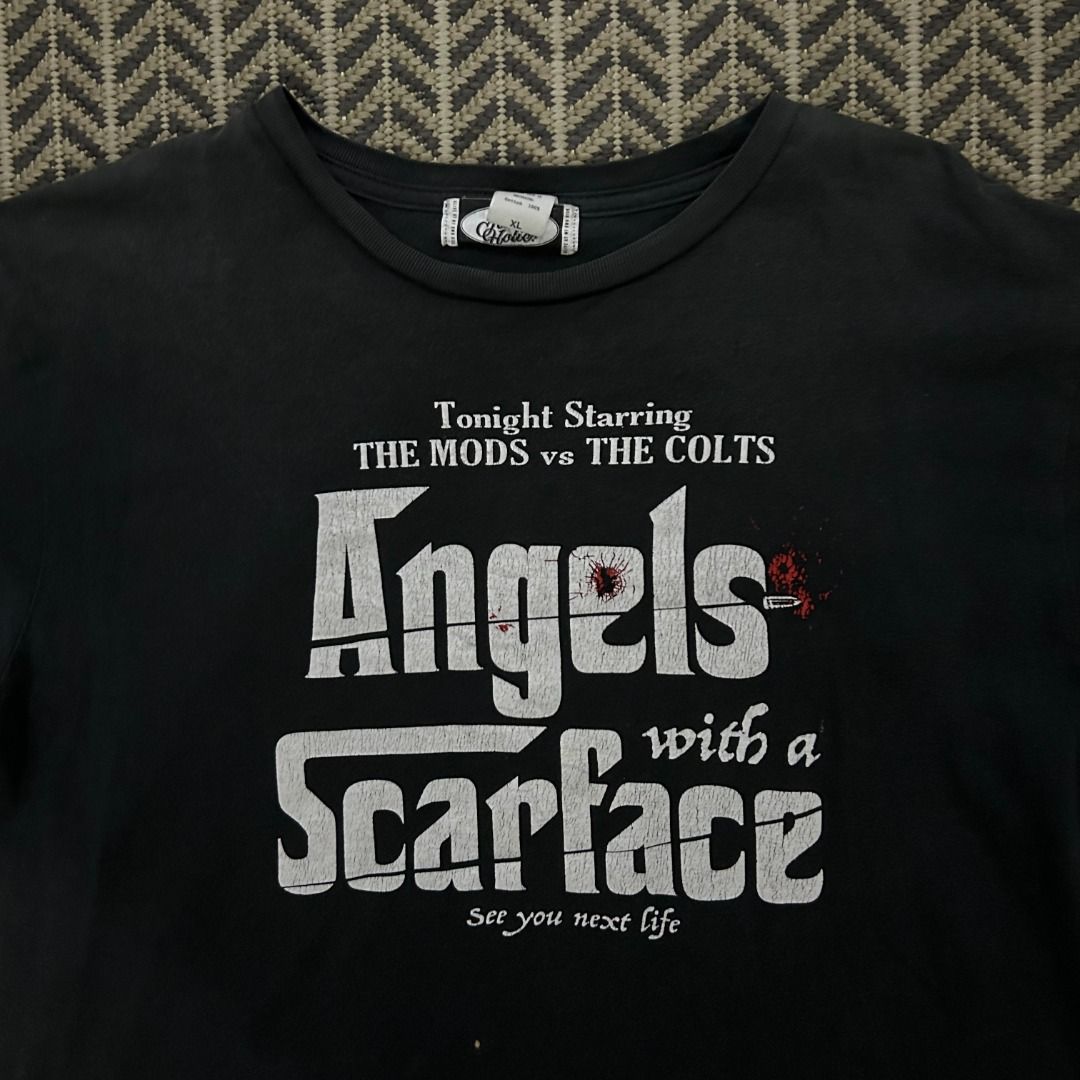 Vintage Angels With A Scarface Tshirt, Men's Fashion, Tops & Sets ...