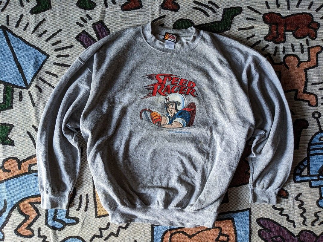Vintage anime Speed Racer sweatshirt, Men's Fashion, Activewear on ...