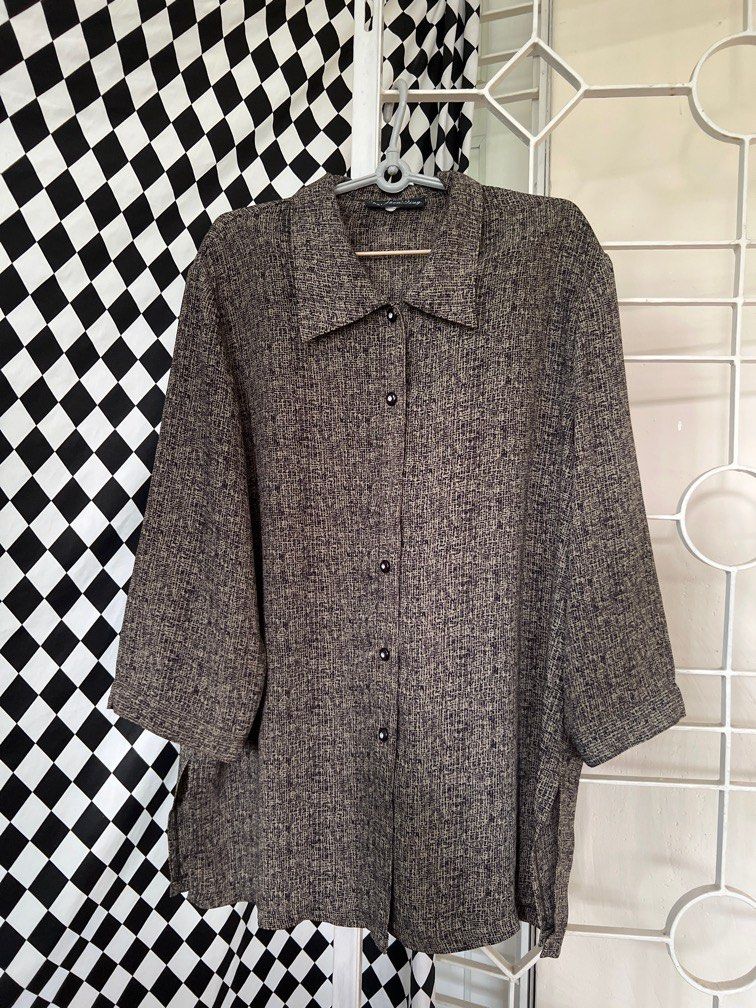 vintage japanese cottagecore grandma button down blouse, Women's ...