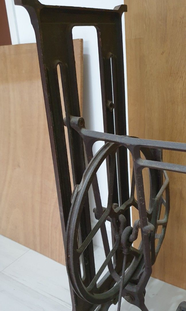 Vintage sewing machine frame/leg, Furniture & Home Living, Furniture ...