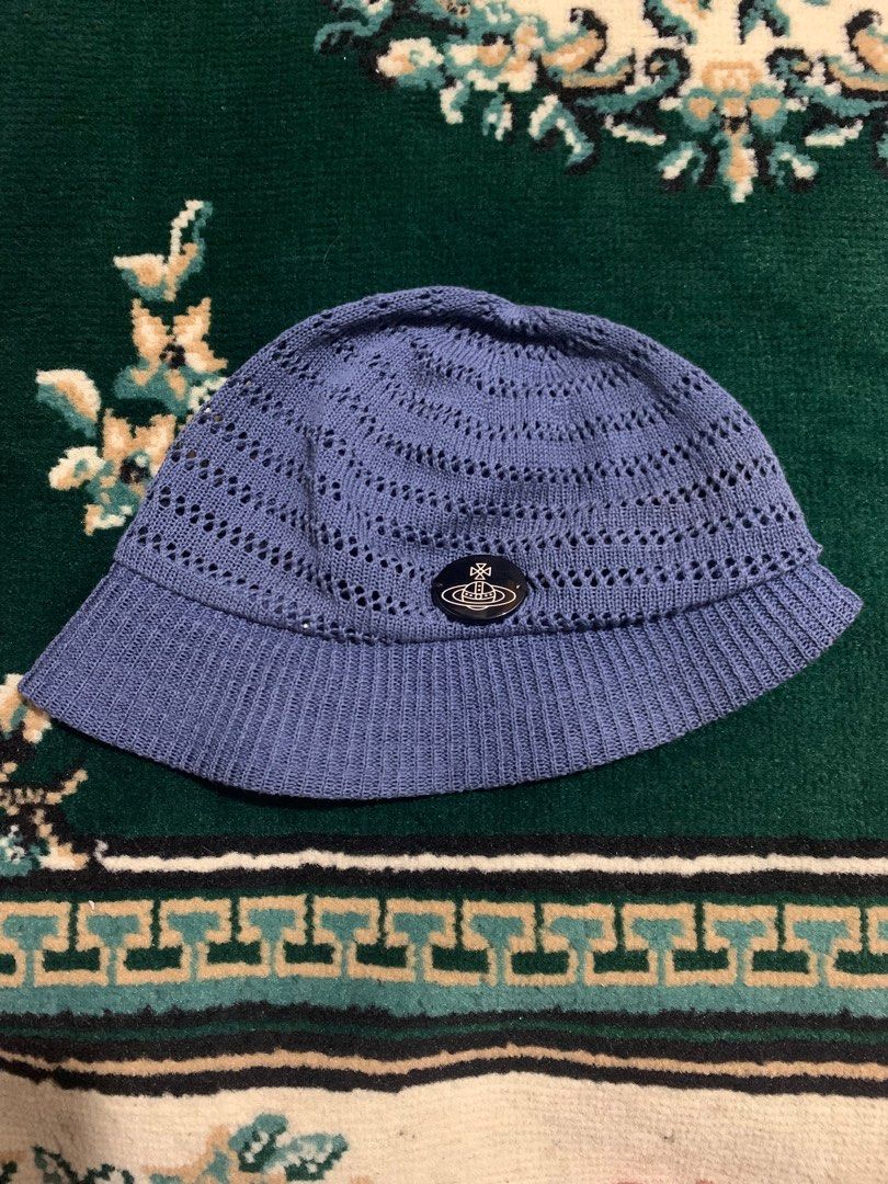 Vintage Vivienne Westwood Orb Logo Knit Bucket hat, Men's Fashion ...
