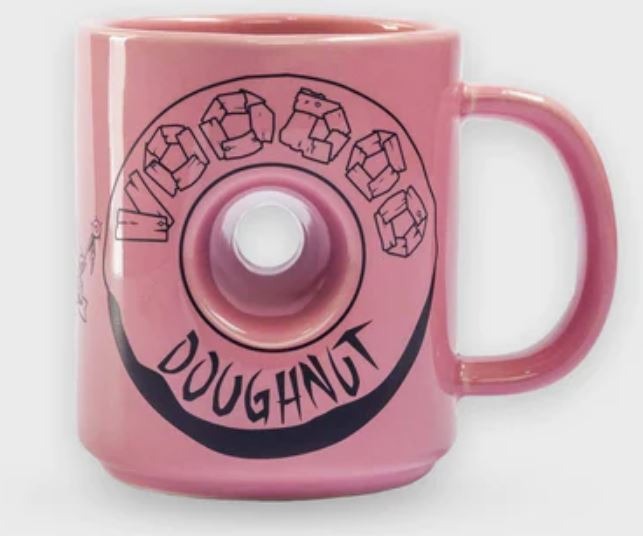 Voodoo Doughnut Pink Hole Mug, Furniture & Home Living, Kitchenware ...