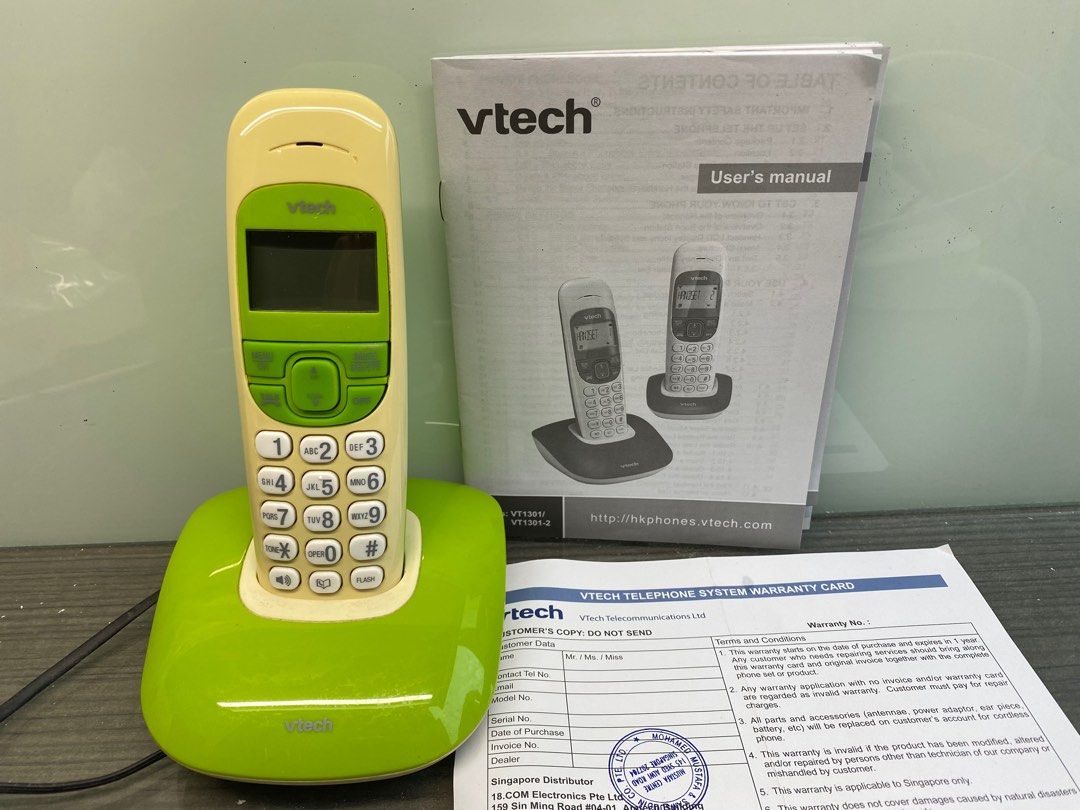 vtech telephony system VT1301 cordless phone, Mobile Phones & Gadgets ...