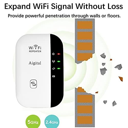 WiFi Extender 300Mbps WiFi Booster Range Extender Mini Wireless Signal ...