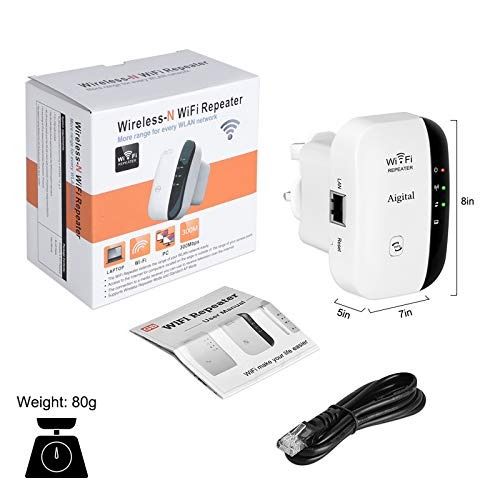 WiFi Extender 300Mbps WiFi Booster Range Extender Mini Wireless Signal ...