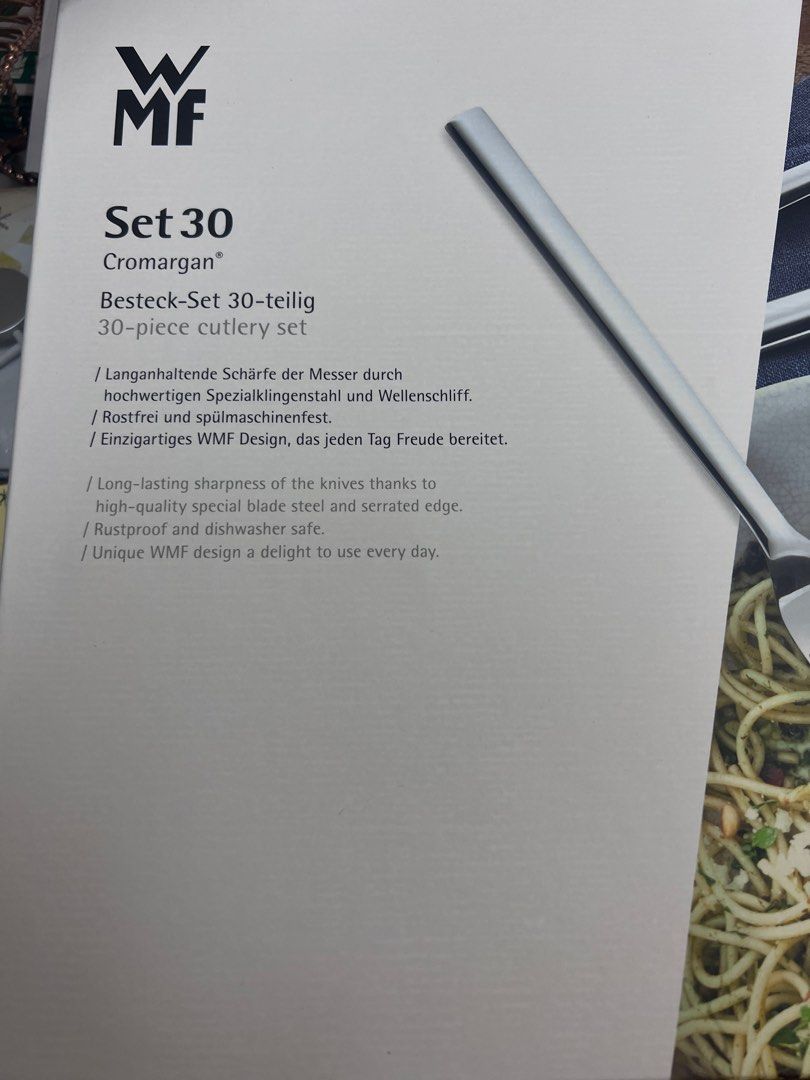 WMF Cromargan Set 30 piece cutlery set, Furniture & Home Living ...