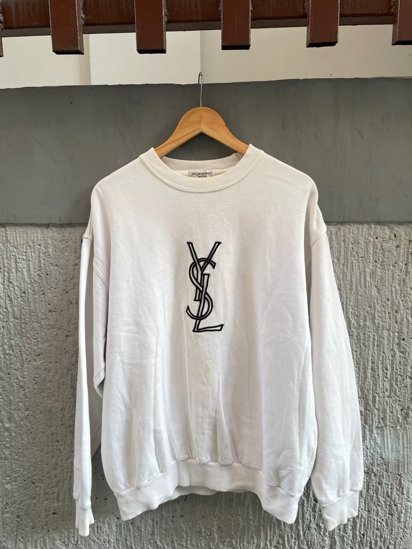 Ysl Crewneck, Men's Fashion, Coats, Jackets and Outerwear on Carousell