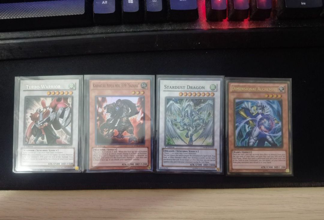 YugiOh Card (StarDust Dragon / Turbo Warrior / Dimensional alchemist ...