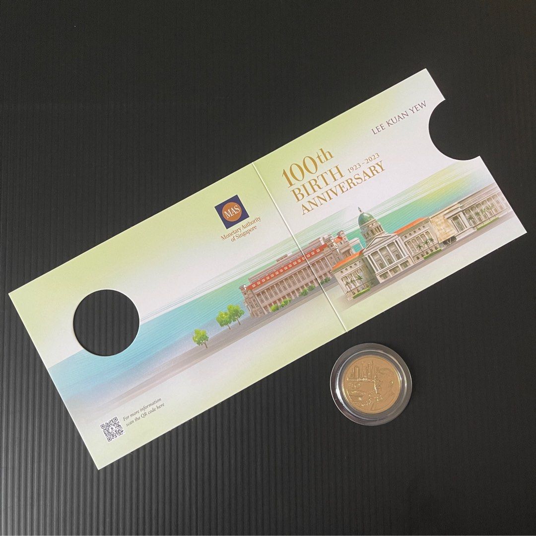 2023 SINGAPORE 10 DOLLARS LKY COIN > 100TH BIRTH ANNIV OF MR LEE KUAN ...