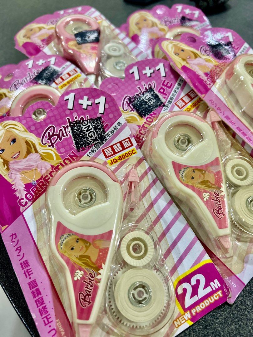2in1 Correction Tape (Barbie Edition), Hobbies & Toys, Stationary ...