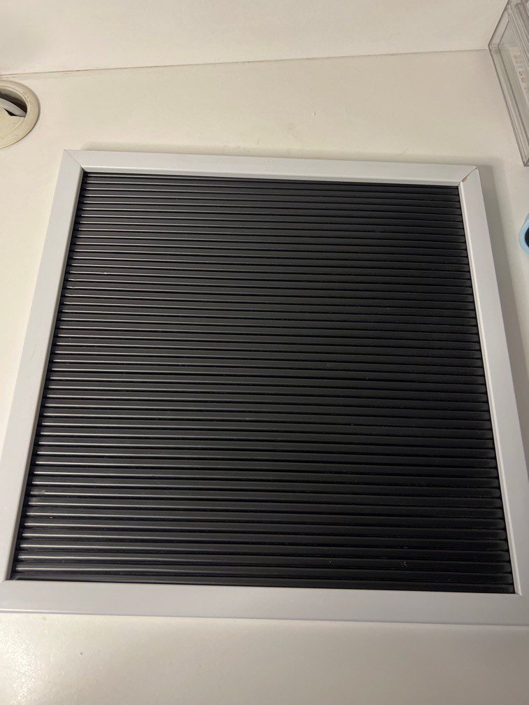 30x30cm Black and White Plastic Letter Board (with letters, numbers ...