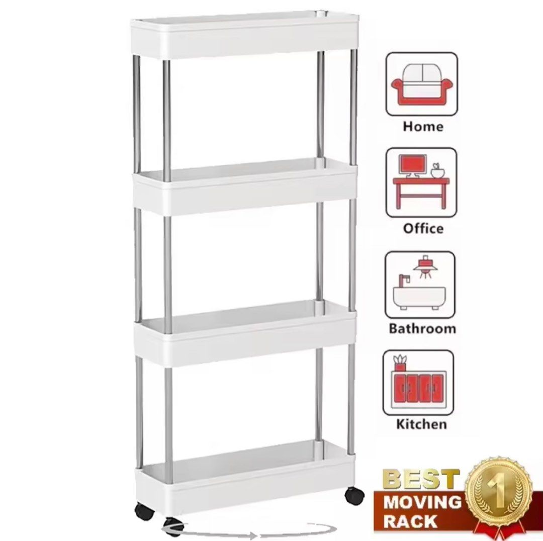 4 layer Bath Rack Trolley Organizer on Carousell