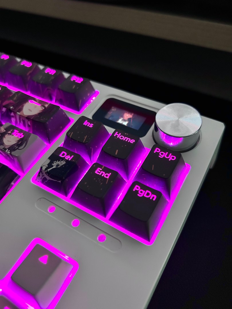 87% TKL Custom Mechanical Keyboard (Khafka Honkai Keycaps), Computers ...
