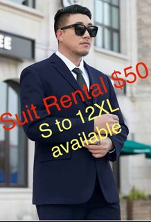 Men suit RENTAL $50 for 3 days ( plus size suit available ) (blazer and ...