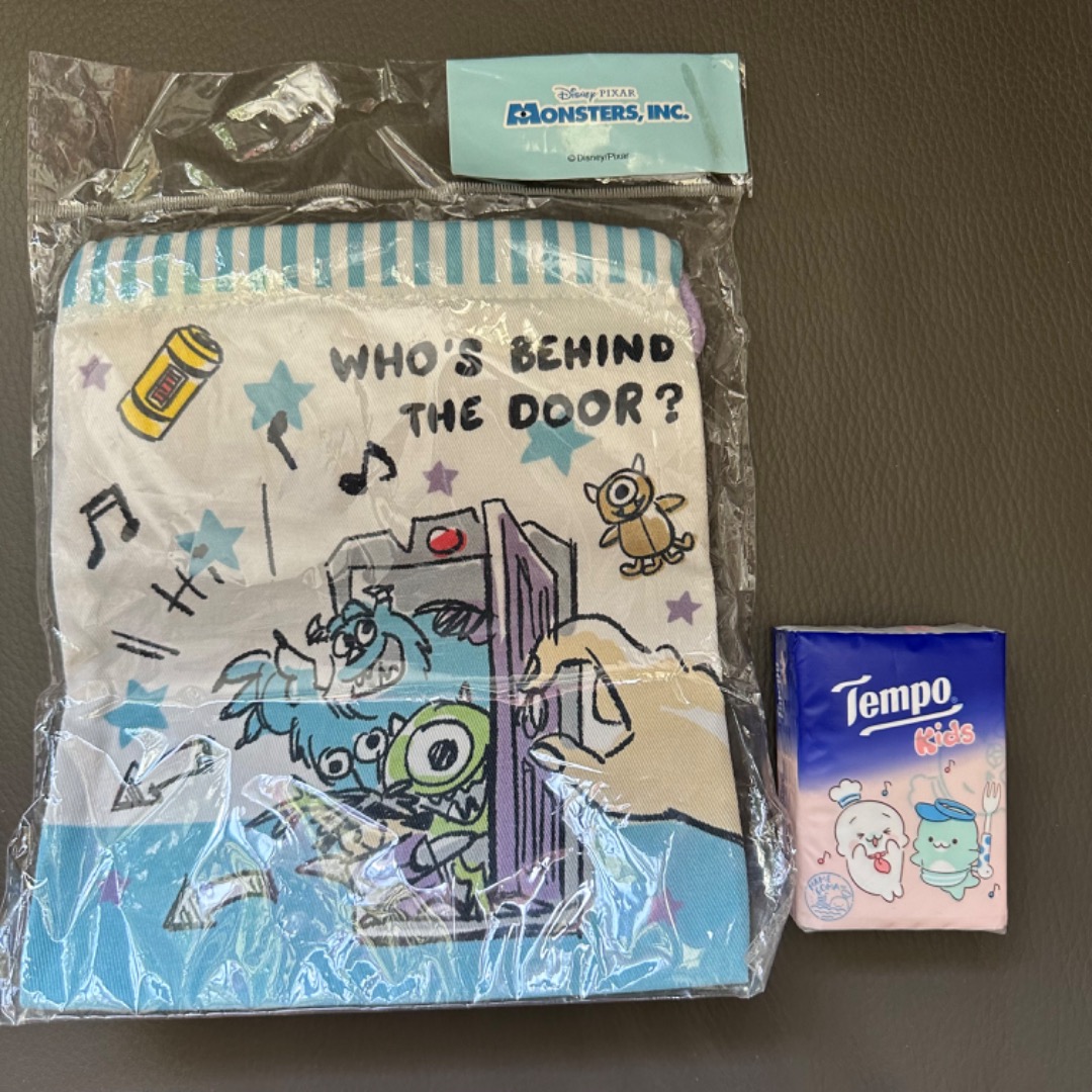怪獸大學 怪獸公司 MU Monster 日本 日版 迪士尼 Disney 正版 索繩袋 Tote Bag, 女裝, 手袋及銀包, Tote ...