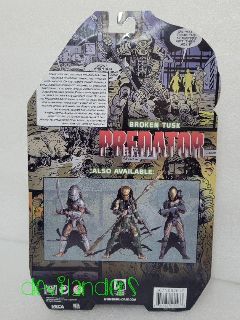 全新正版未開 鐵血戰士 NECA BROKEN TUSK PREDATOR 正版, 興趣及遊戲, 玩具 & 遊戲類 - Carousell