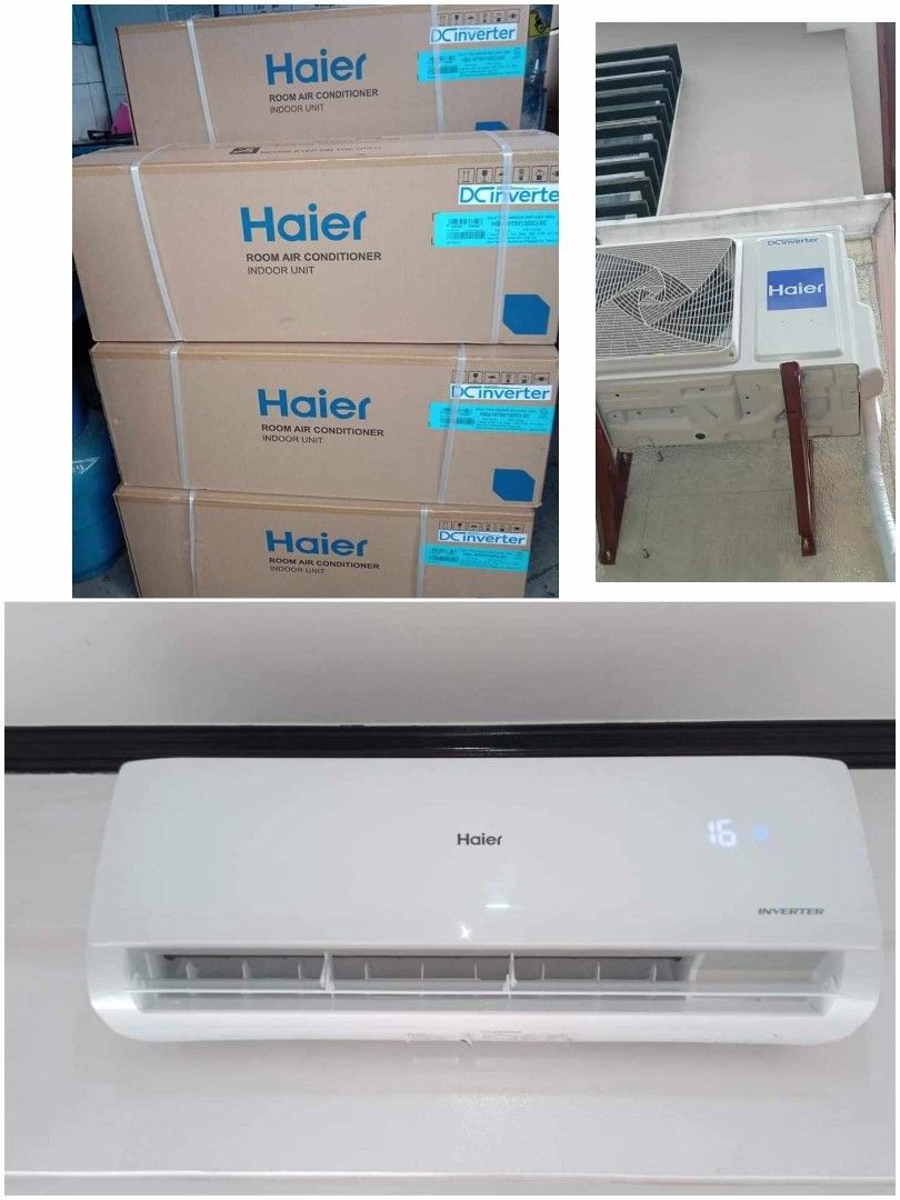 ‼️ HAIER DC INVERTER SPLIT TYPE AIRCON WITH FREE INSTALLATION, TV ...