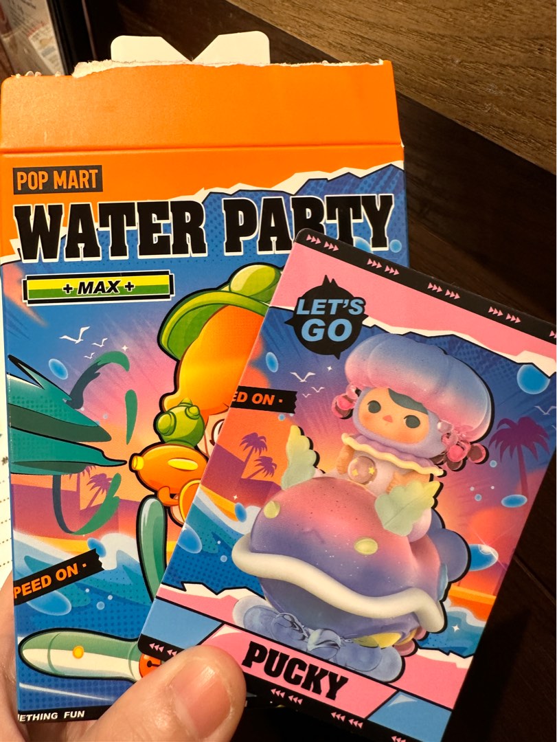 (換/賣) PopMart 泡泡瑪特 水上派對 系列 Water Party Pucky 畢奇, 興趣及遊戲, 玩具 & 遊戲類 ...