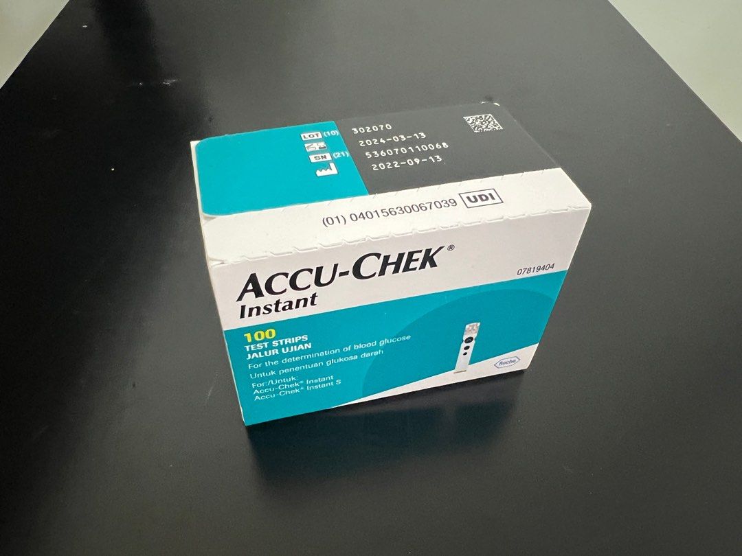 Accu-check test strips 100S, Health & Nutrition, Health Monitors ...
