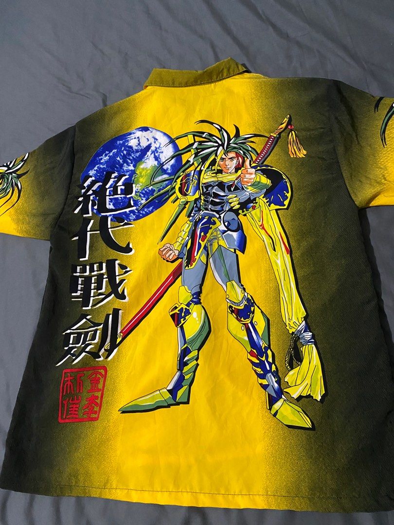 Anime AOP Vintage Polo Y2K on Carousell