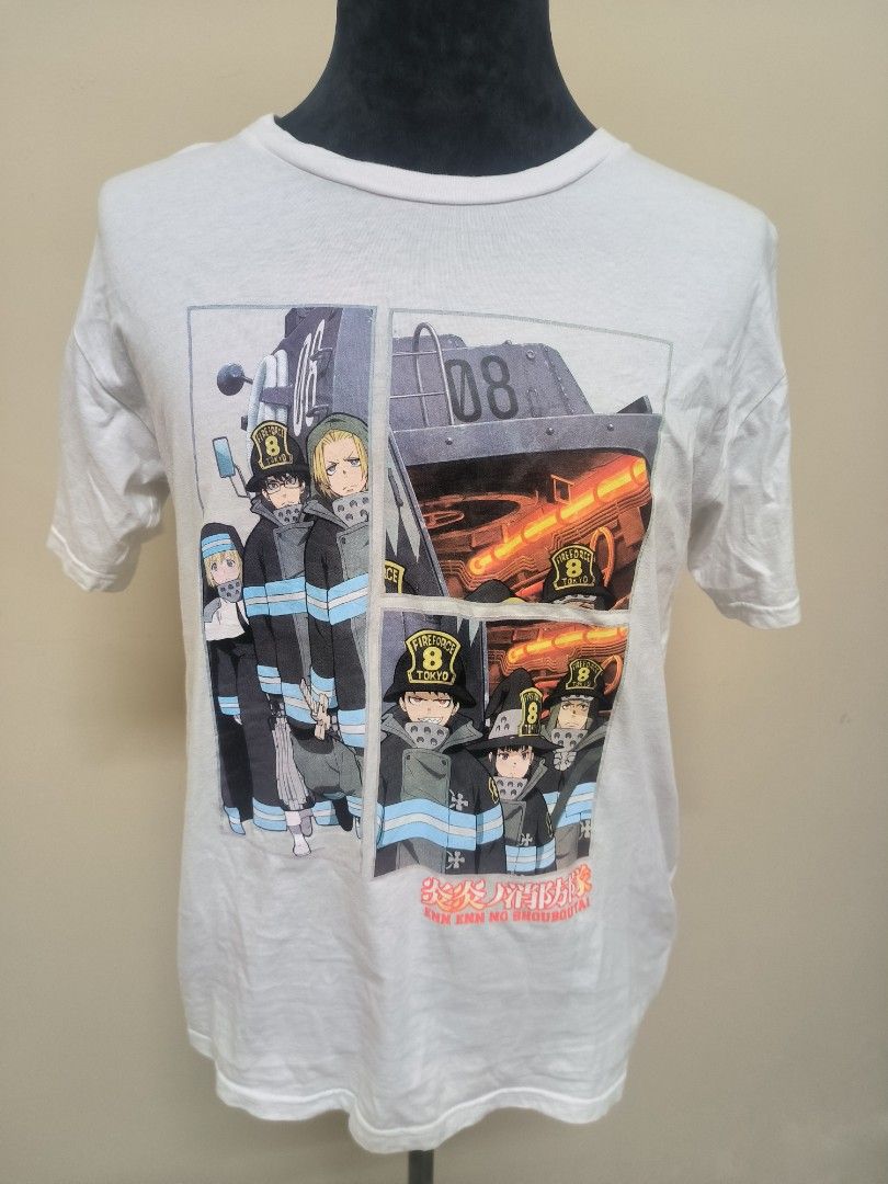 ANIME FIRE FORCE SHIRT, Men's Fashion, Tops & Sets, Tshirts & Polo ...