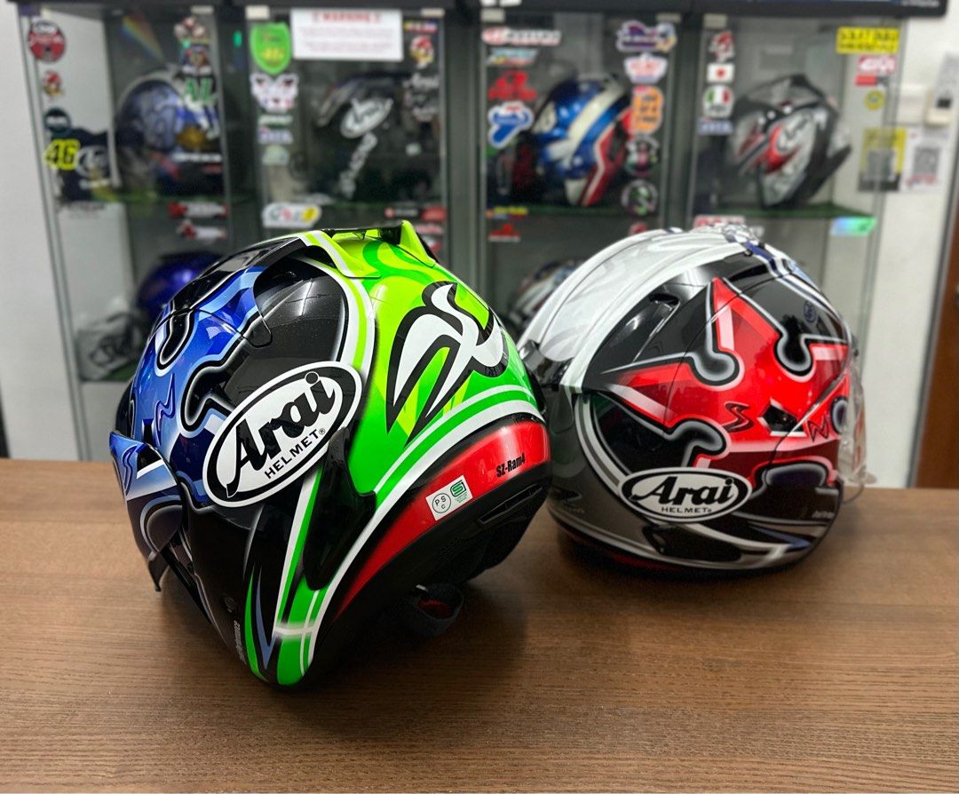 Arai Ram 4 Nakano Shuriken, Motorcycles, Motorcycle Apparel on Carousell