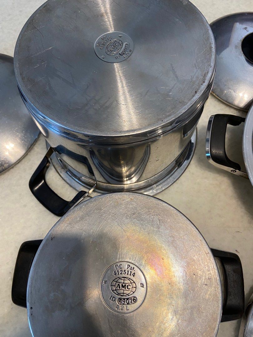 Authentic AMC pots & SECUQUICK LID 30cm , Furniture & Home Living ...