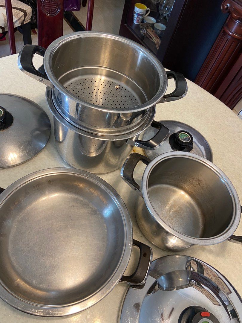Authentic AMC pots & SECUQUICK LID 30cm , Furniture & Home Living ...