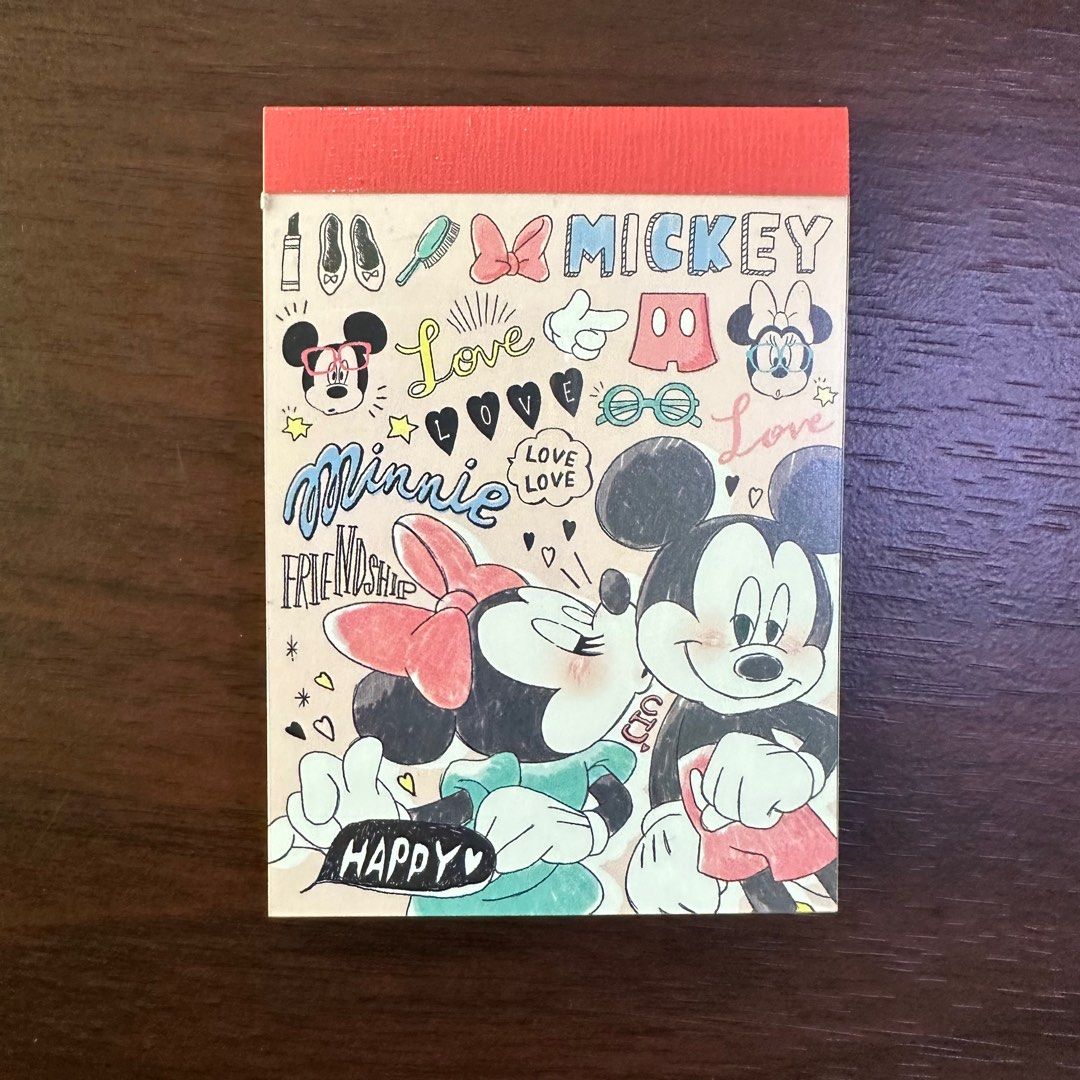 [Authentic] Disney Mickey Mouse Chip and Dale Stitch Mini Notepad on ...