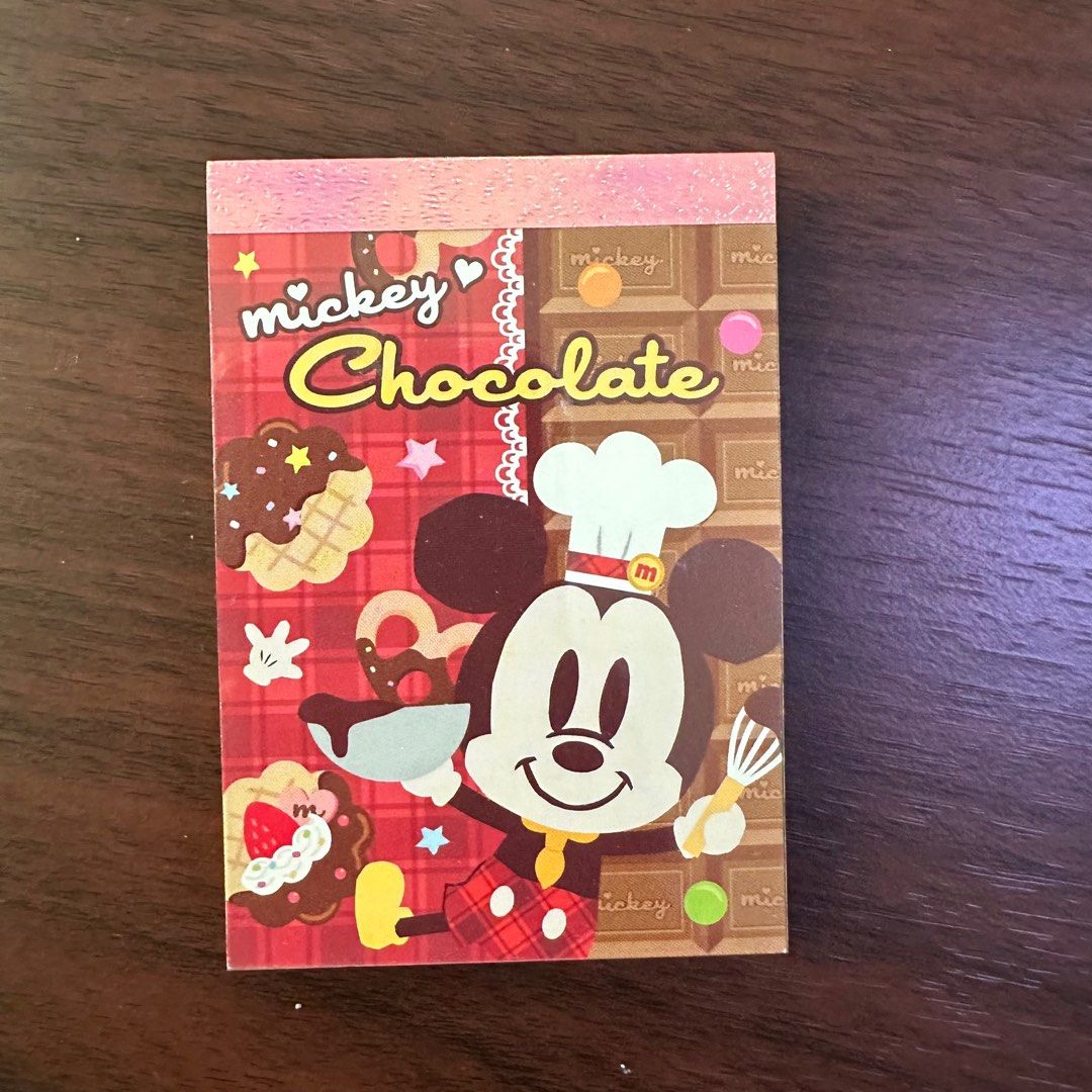 [Authentic] Disney Mickey Mouse Chip and Dale Stitch Mini Notepad on ...