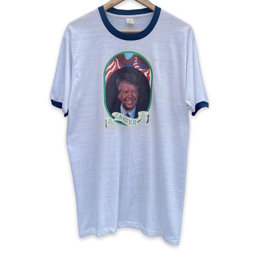 AUTHENTIC Jimmy Carter 1976 Presidential Ringer Tee, Men's Fashion ...