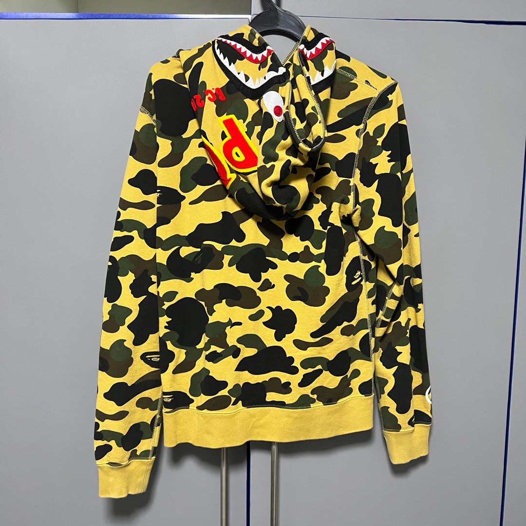 Aape zip shark hoodie, Men's Fashion, Tops & Sets, Hoodies on Carousell