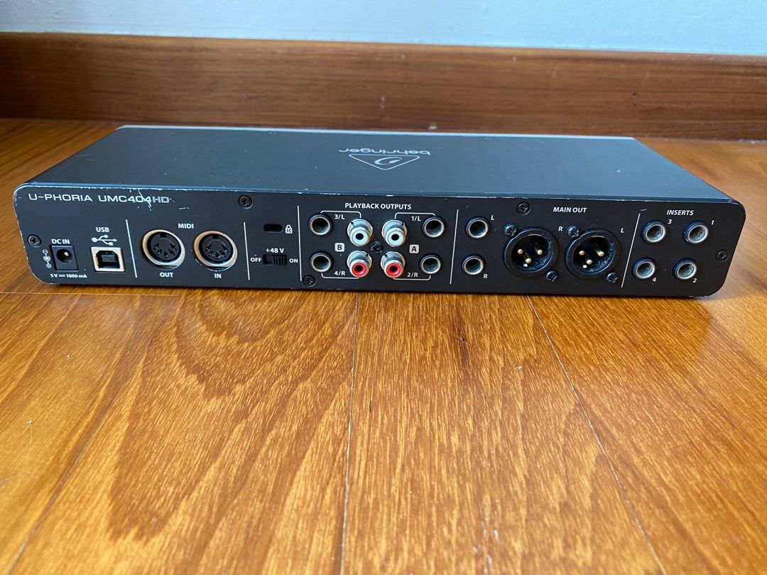 Behringer UMC404HD 4 Input Audio Interface, Audio, Other Audio ...