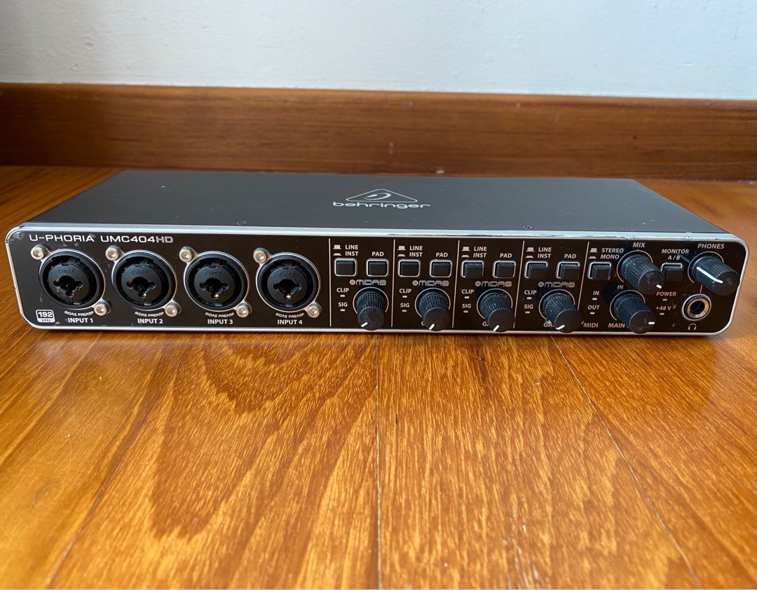 Behringer UMC404HD 4 Input Audio Interface, Audio, Other Audio ...