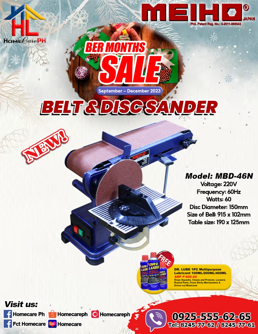 BER MONTHS SALE (Meiho Belt & Disc Sander) on Carousell