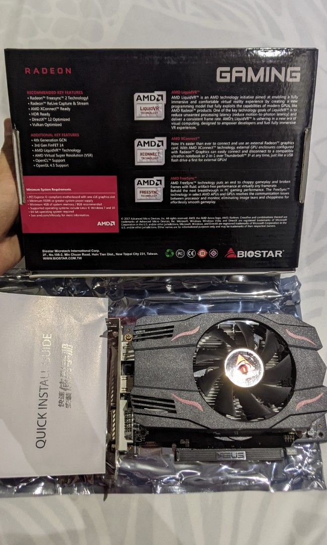 RX550 4GB DDR5 graphics card, Computers & Tech, Parts & Accessories ...